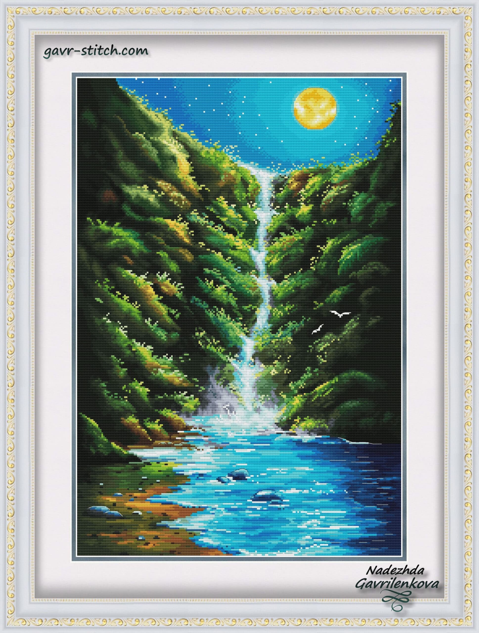 Nadezhda Gavrilenkova Waterfall Chart Hard copy - JK's Cross Stitch ...