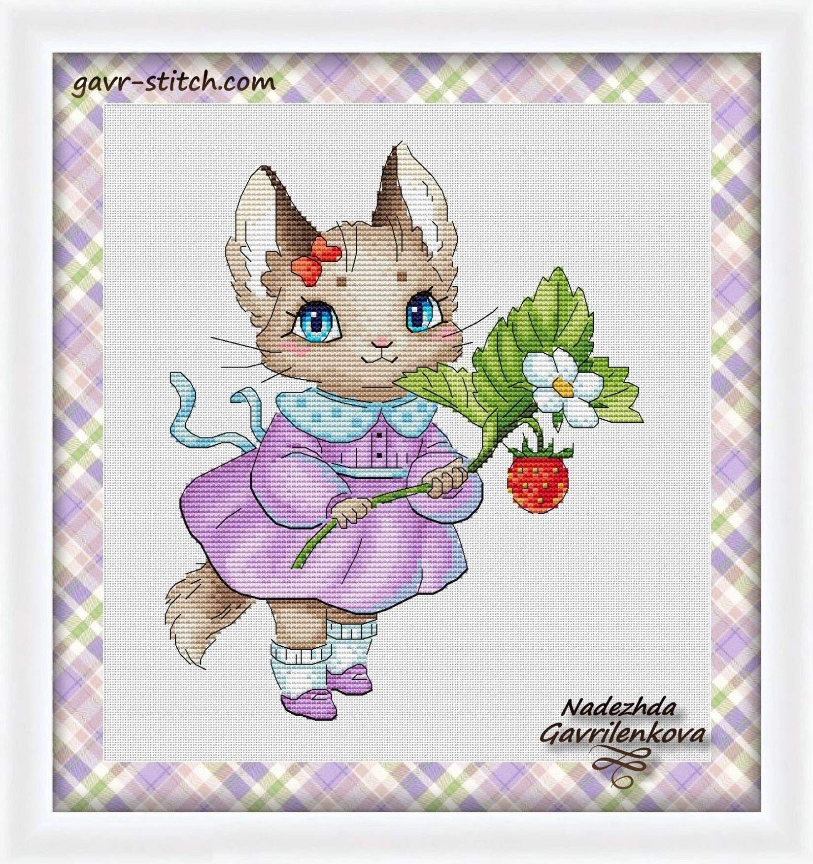 Nadezhda Gavrilenkova Strawberry Chart Hard copy - JK's Cross Stitch ...