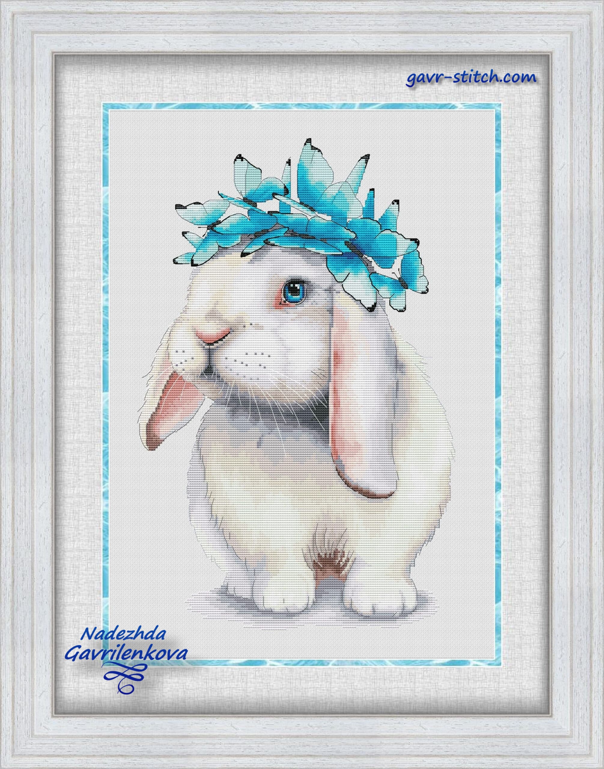 Nadezhda Gavrilenkova Rabbit and butterflies Chart Hard copy - JK's ...