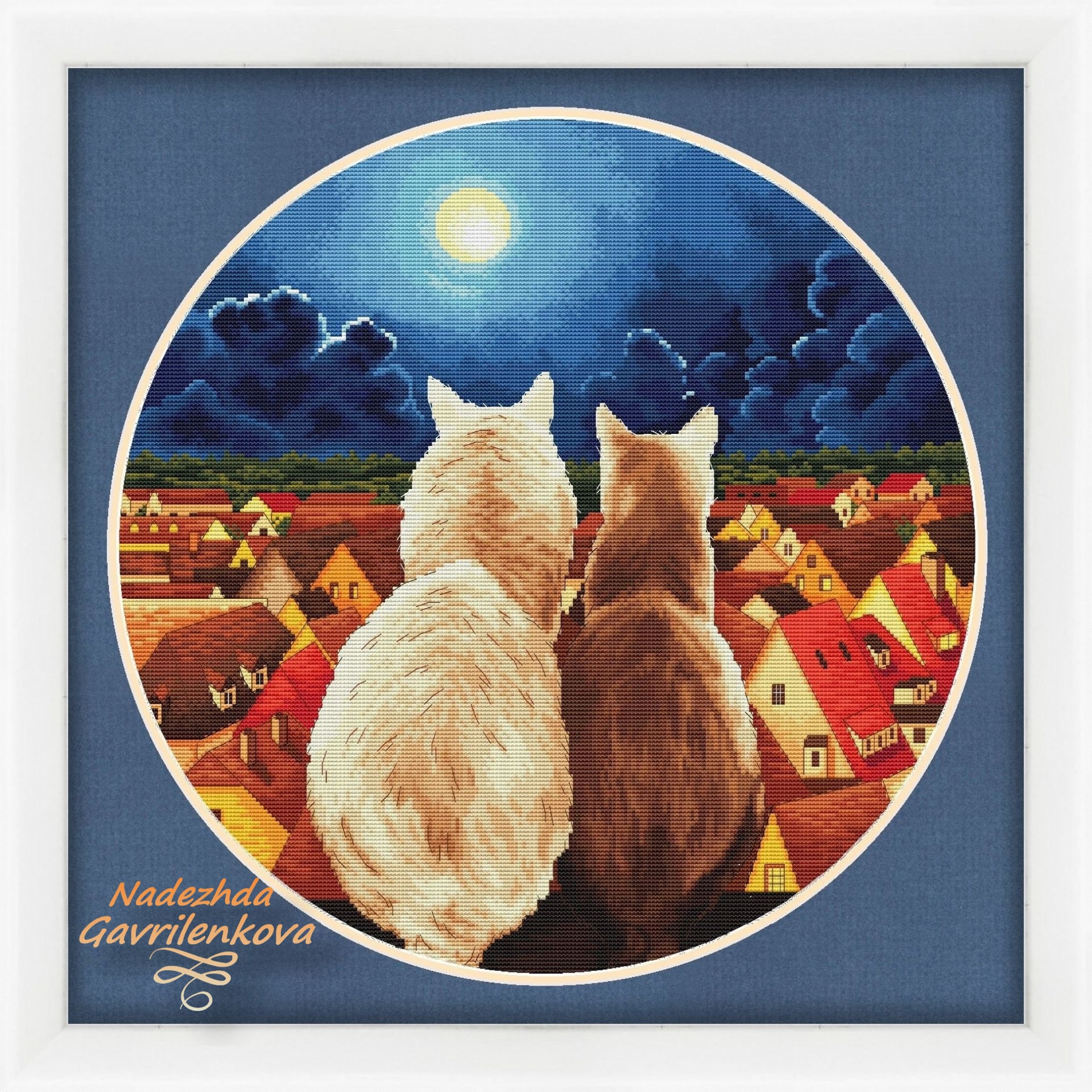 Nadezhda Gavrilenkova Love Meeting Chart Hard copy - JK's Cross Stitch ...