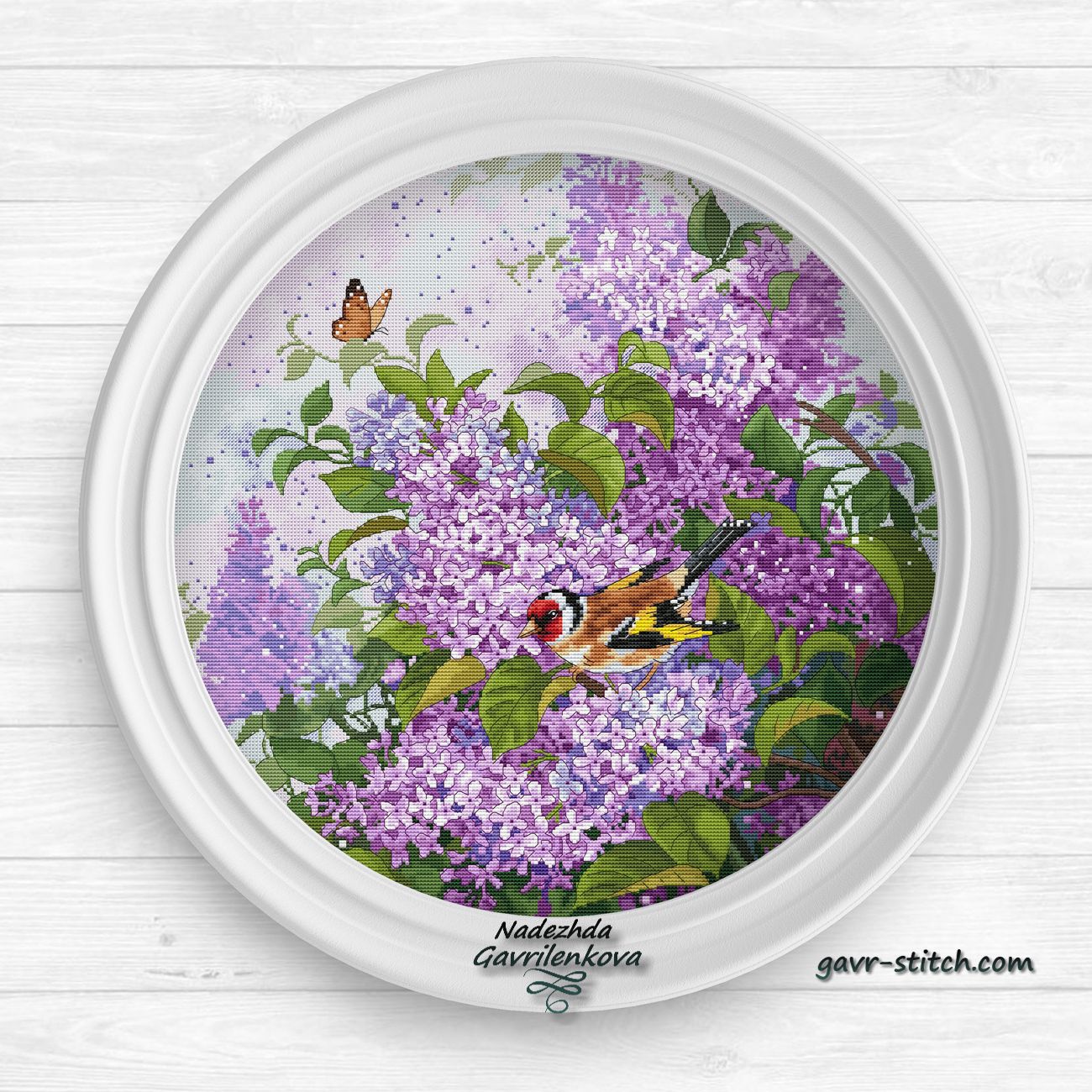 Nadezhda Gavrilenkova Lilac Garden Chart Hard copy - JK's Cross Stitch ...