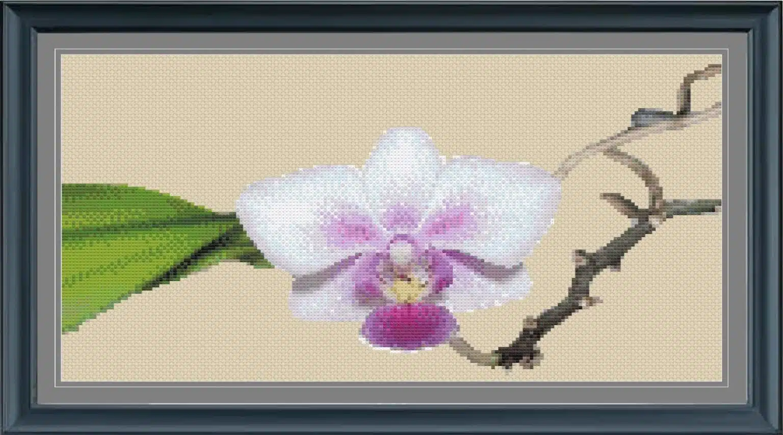 Orchid Cross Stitch Chart Hard Copy (Copy) - JK's Cross Stitch Supplies