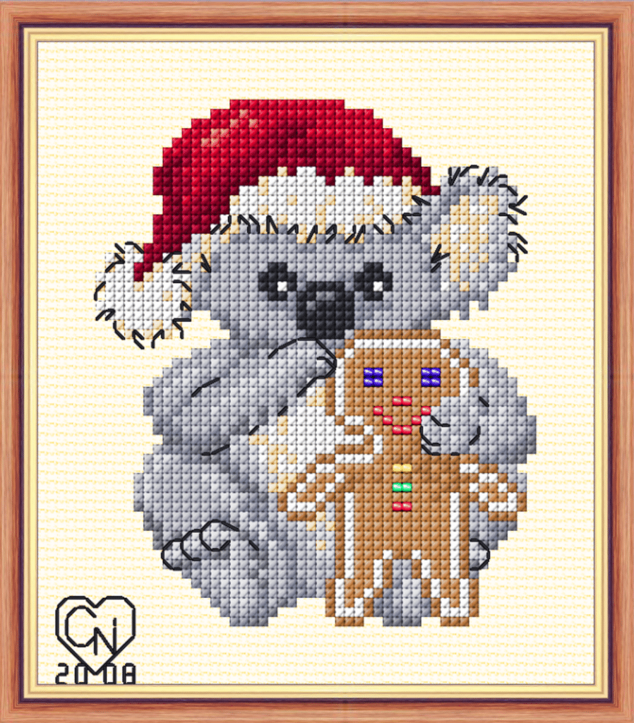 Koala and Gingerbread man - JK's Cross Stitch Supplies
