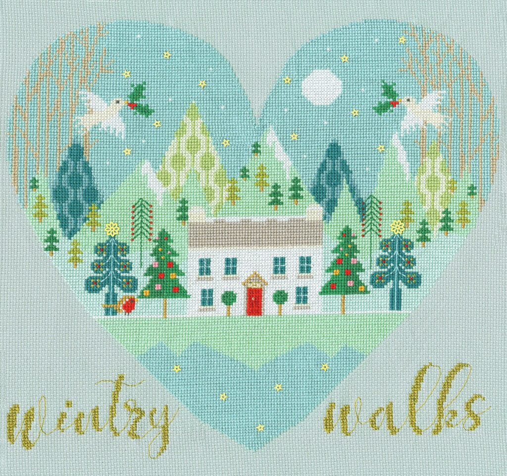 Bothy Threads XHY5 Wintry Walks Cross Stitch Kit - JK's Cross Stitch ...
