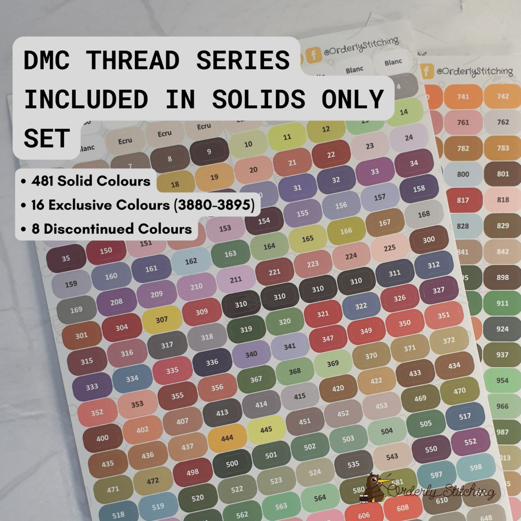 Colour Bobbin Stickers or Labels designed for your DMC Thread ...