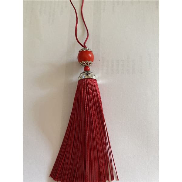 Scissor Tassels Design 10 Mid Red - JK's Cross Stitch Supplies