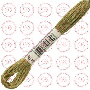 DMC 6 stranded Art.117 3012 Khaki Green - Medium - JK's Cross Stitch ...