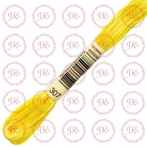 DMC 6 stranded Art.117 307 Lemon - JK's Cross Stitch Supplies