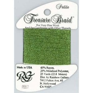 Rainbow Gallery Petite Treasure Braid PB57 Avocado - JK's Cross Stitch ...