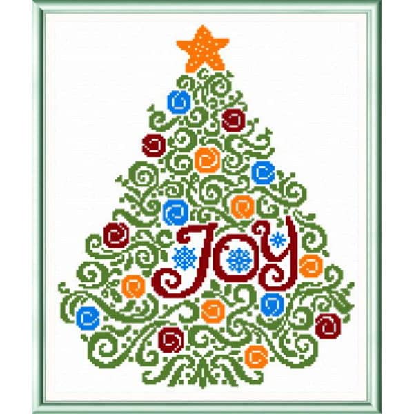 Ursula Michael Christmas Tree Swirls Cross Stitch Chart Hard Copy - JK ...