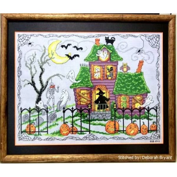 Ursula Michael Halloween House Cross Stitch Chart Hard Copy - JK's ...