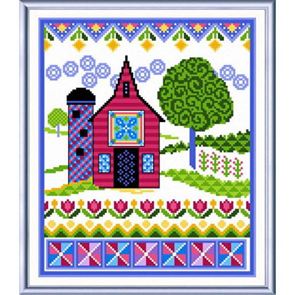 Ursula Michael Spring Barn with Quilts Cross Stitch Chart Hard Copy ...