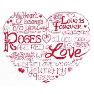 Ursula Michael You Melt My Heart Cross Stitch Chart Hard Copy - JK's ...